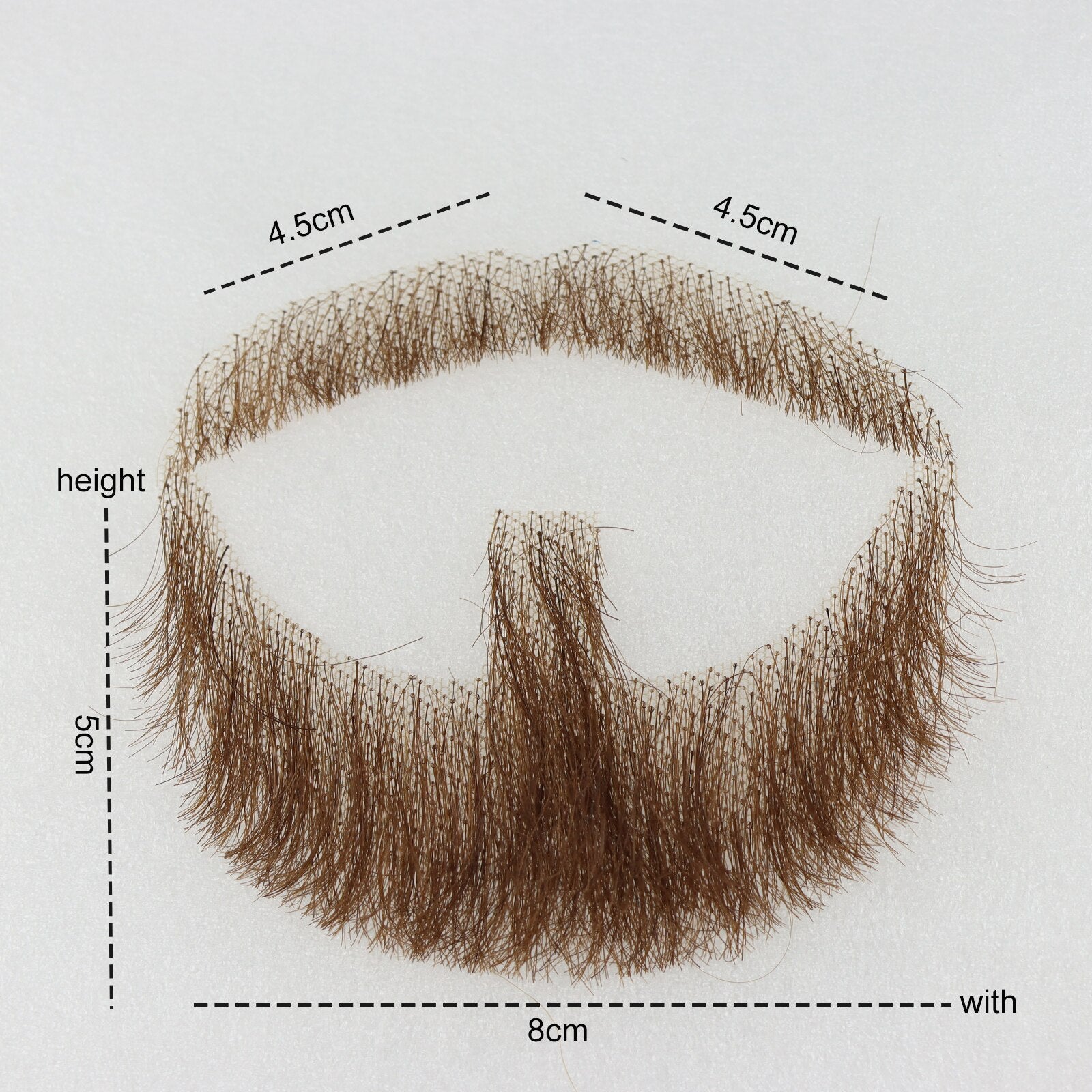 Men Human Hair Fake Lace Beard Mustache - ReHair System