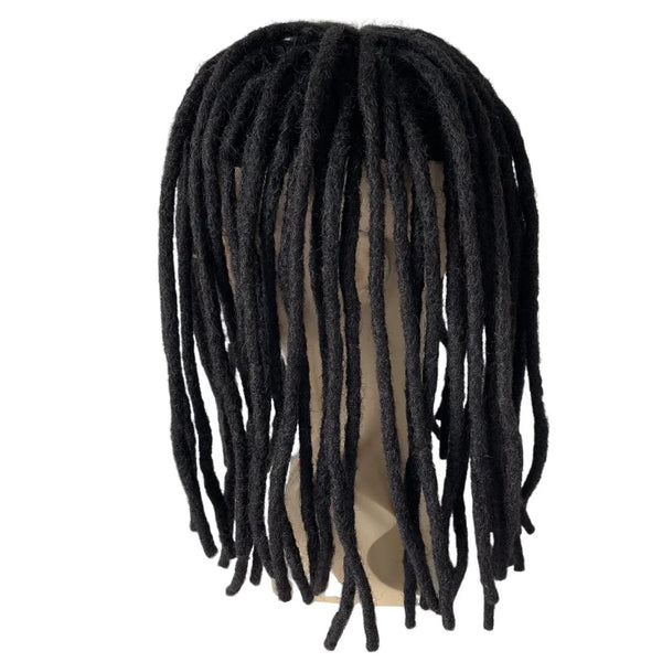 14" Burmese Virgin Human Hair Toupee - Full PU Skin Dreadlocks for ...