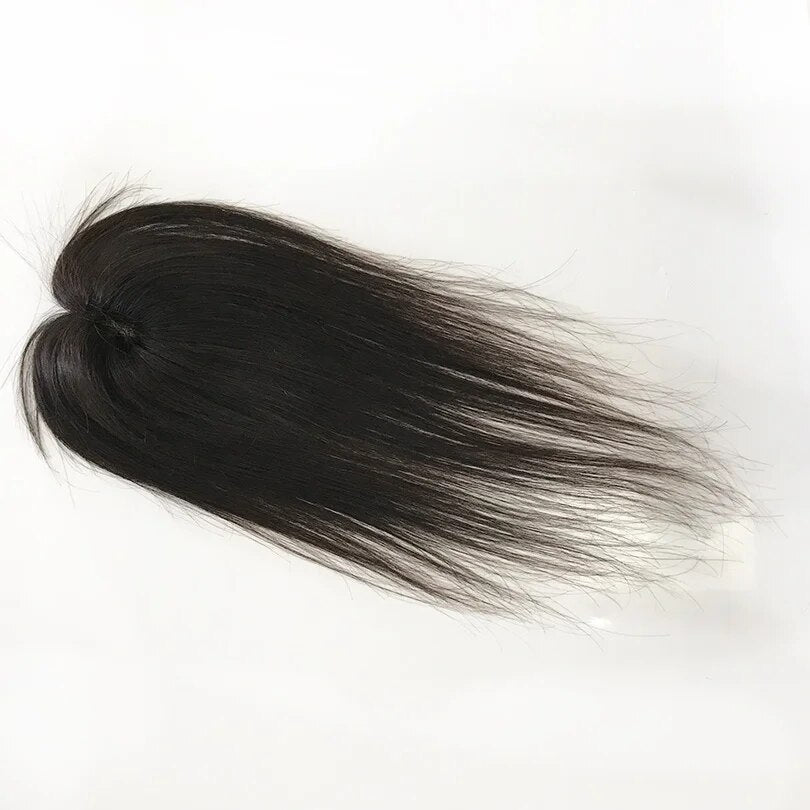 12" Mono Base With Clips In Hair Topper 7x10cm - ReHair System