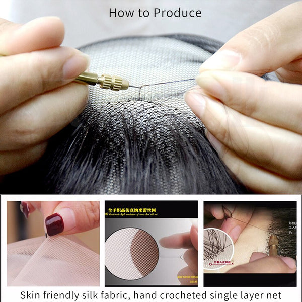 False Beard Swiss Lace Fake Moustache For Men Invisible - ReHair System