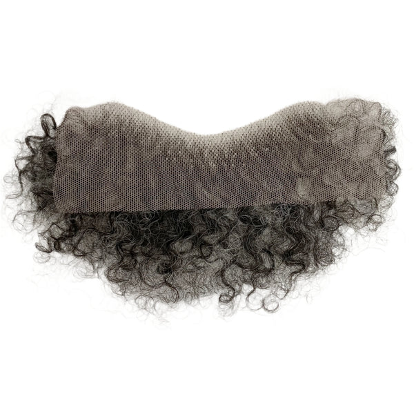 4mm Wave Human Hair 1b10 Grey Afro Hairline - ReHair System