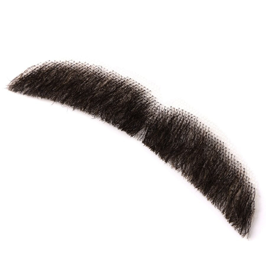 Men's Realistic Mustache Handknoted 100% Human Hair Fake Beard - ReHair ...