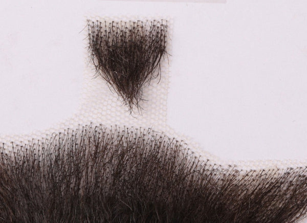 Fake Beard Lace Beard Men Real Human Hair Thin Invisible Mustache ...