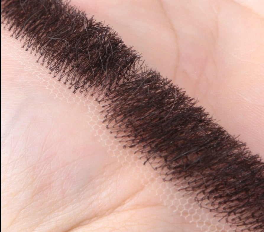 Fake Mustache Handmade Human Hair Weave Fake Beard - ReHair System